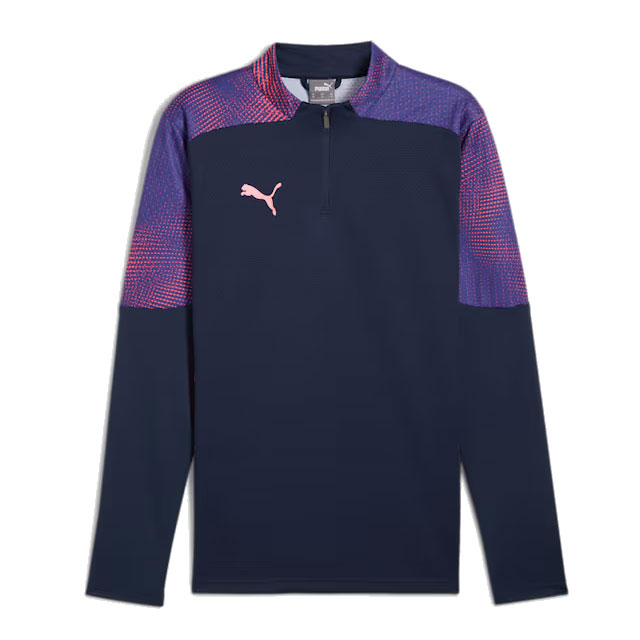 プーマ サッカー フットサル トレーニングウェア INDIVIDUAL ファイナル 1/4 ジップ トラックジャケット クラブネイビー 長袖 ...