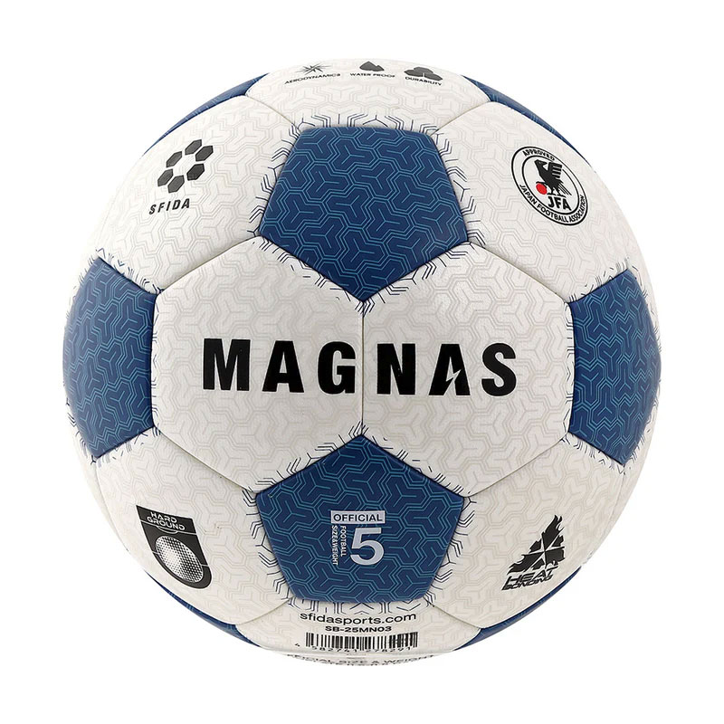スフィーダ サッカーボール MAGNAS JR 土用 5号球 ホワイト ブルー JFA検定球 サーマルボール SB25MN01-WHTBLU ...